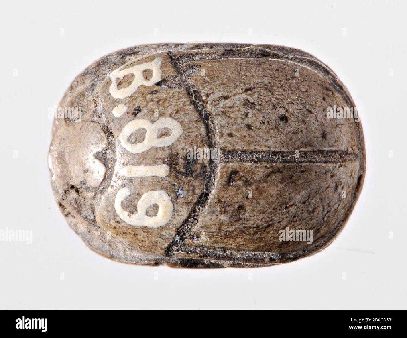 scarab, Amonre, The seal has the form of a scarab. Head with clypeus ...