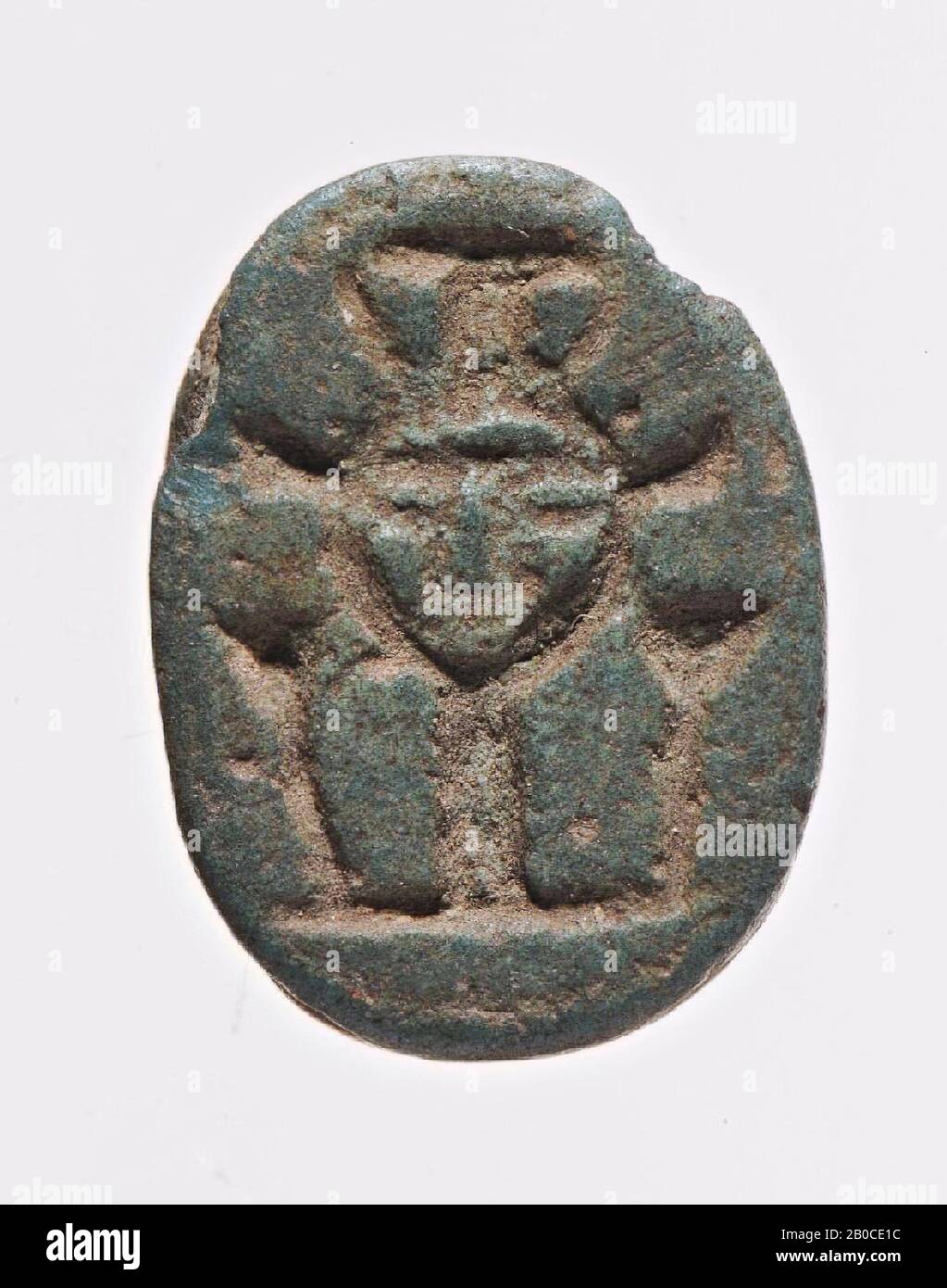 scarab, Hathorkop, The seal has the shape of a stylized scarab. The ...
