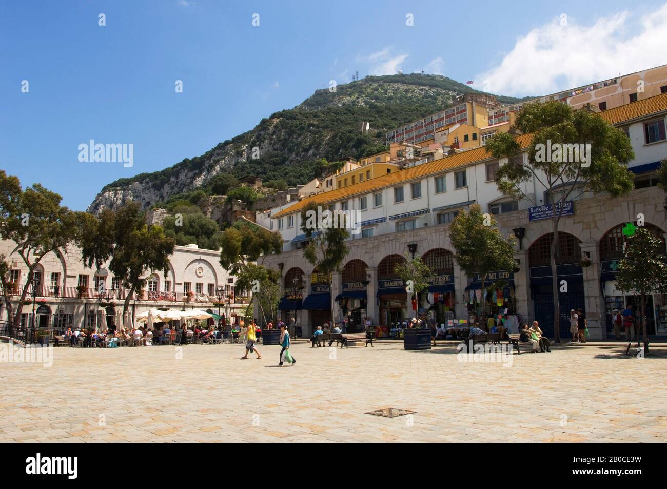 UNITED KINGDOM, GIBRALTAR, SQUARE Stock Photo - Alamy