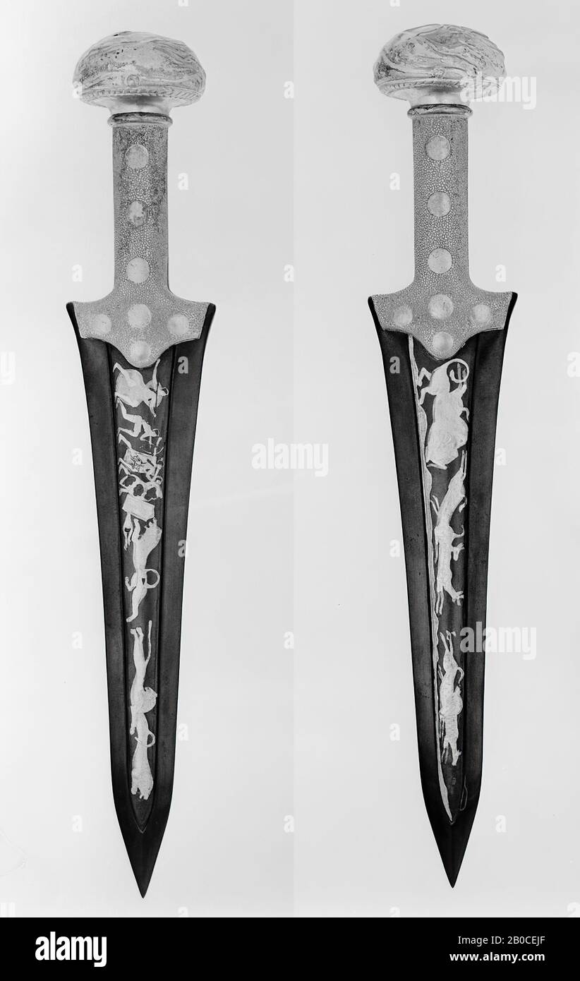 Dagger Blade With Lion Hunt