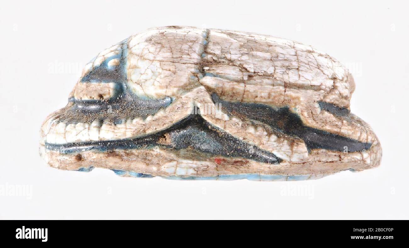 scarab, lion, falcon's head, standing, uraeus, seal, scarab, faience, 2 ...