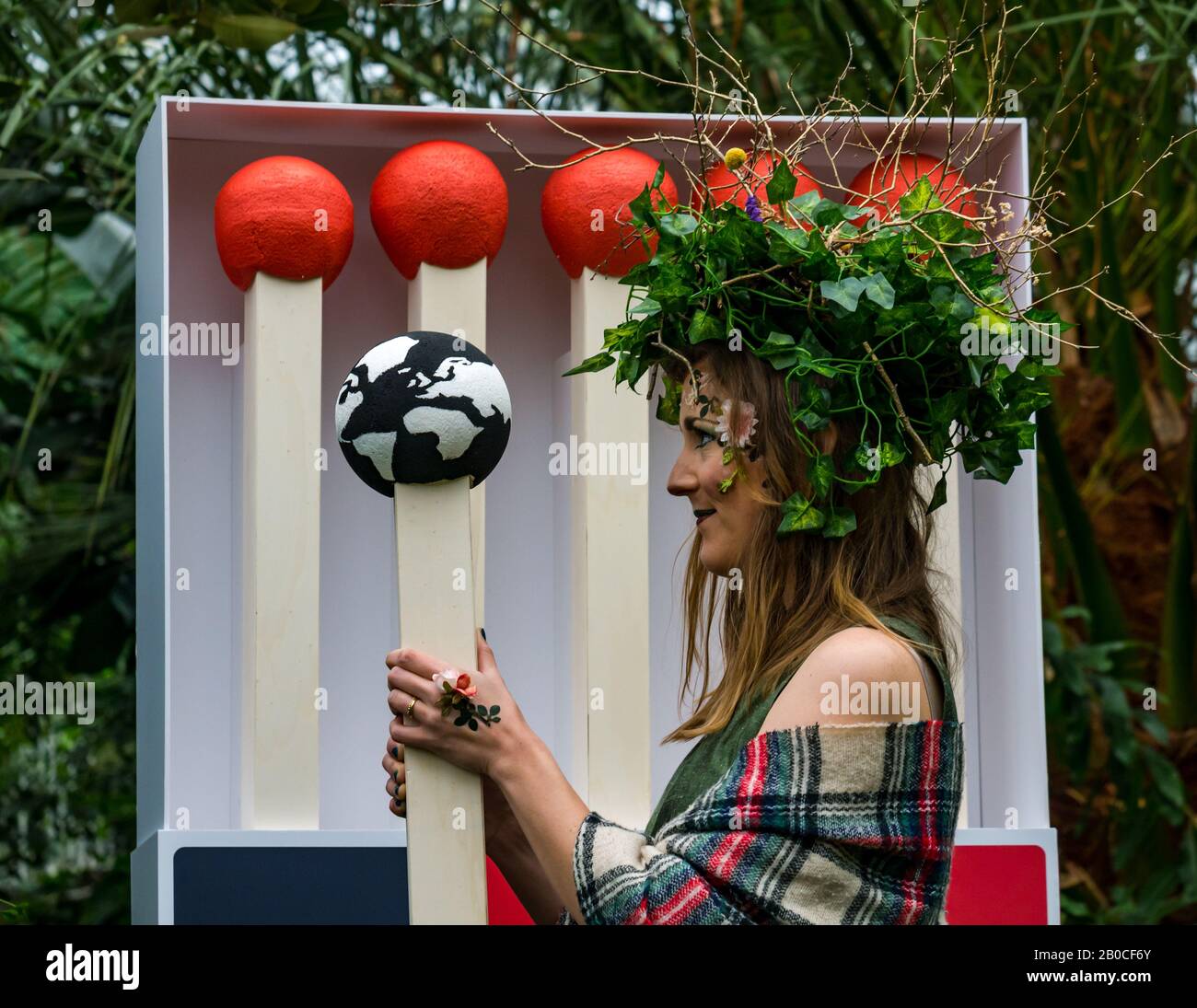 Royal Botanic Garden, Edinburgh, Scotland, United Kingdom, 20 February ...
