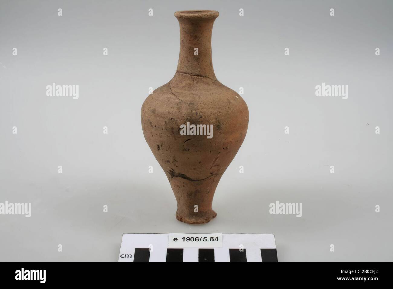 Balsamarium, pottery. With old bonding and cracking., Balsamarium ...