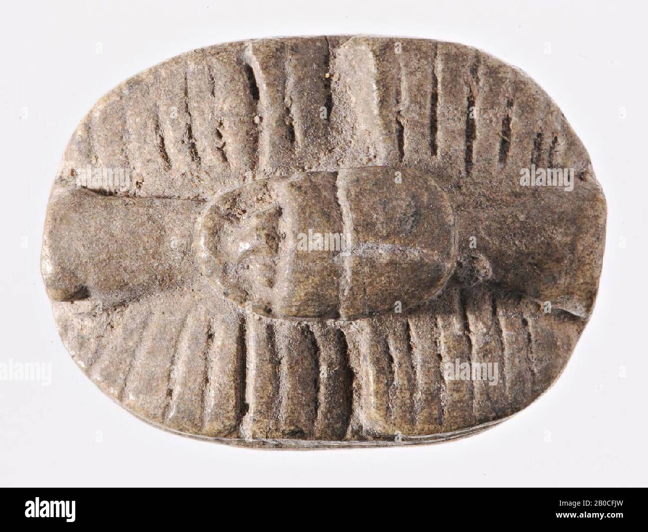 scarab, man, sitting, jug, The seal has the shape of an oval platform ...