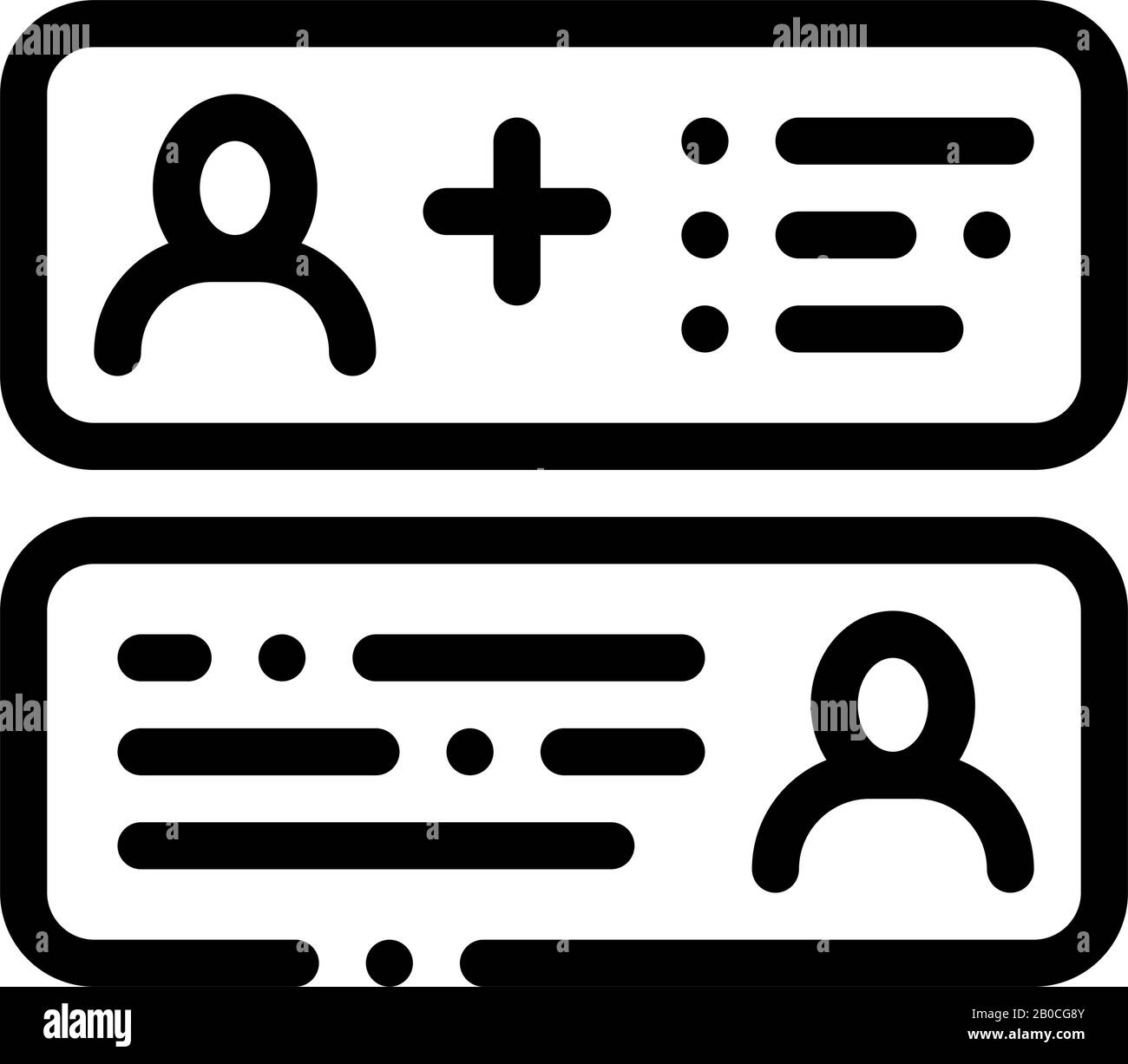 Correspondence Icon Vector Outline Illustration Stock Vector Image ...