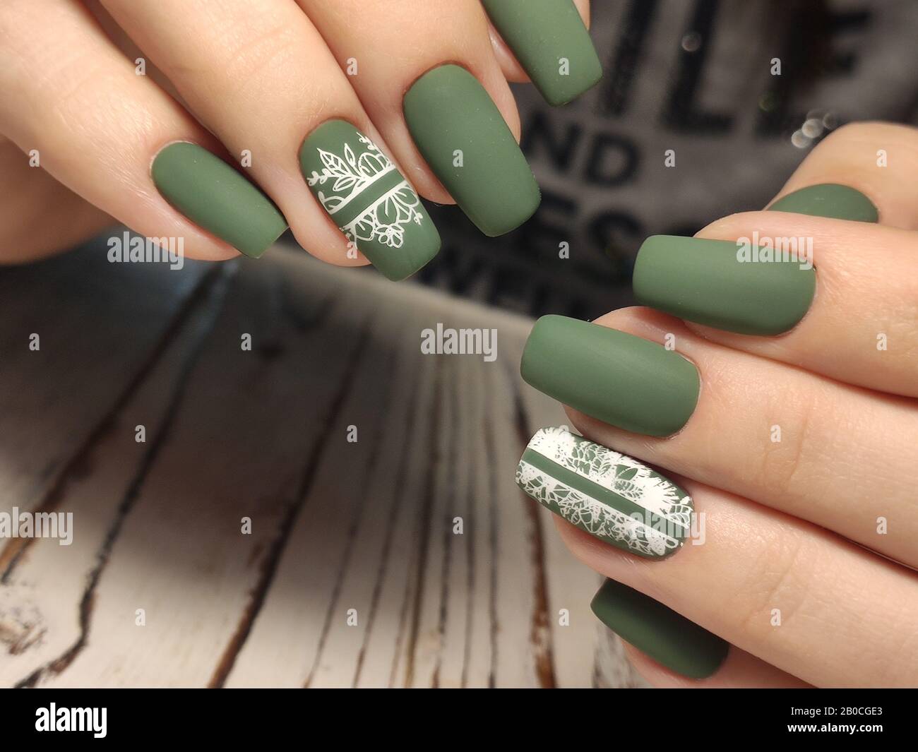 Youth manicure design best nails, collage Stock Photo - Alamy