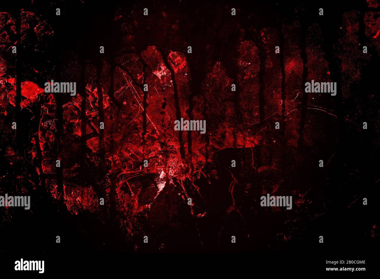 bloody metal wall in the dark for horror content and halloween festival ...