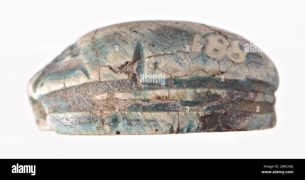 scarab, female, kneeling, seal, scarab, faience, 1.4 cm, Egypt Stock ...