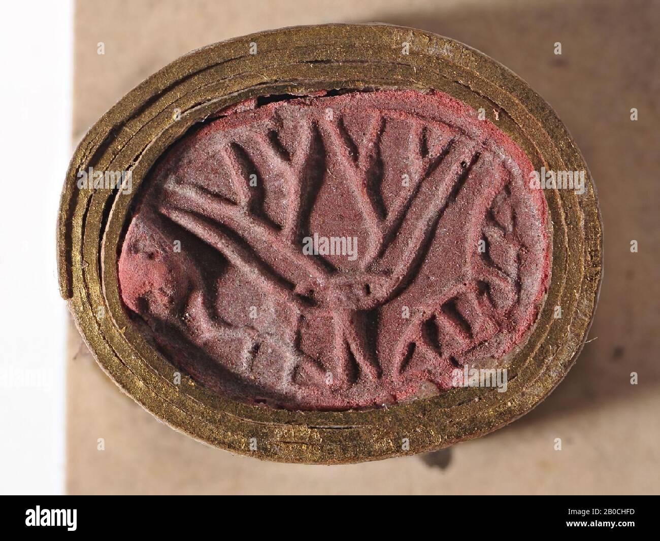 scarab, lotus flower, seal, scarab, faience, 1,4 cm, Egypt Stock Photo ...