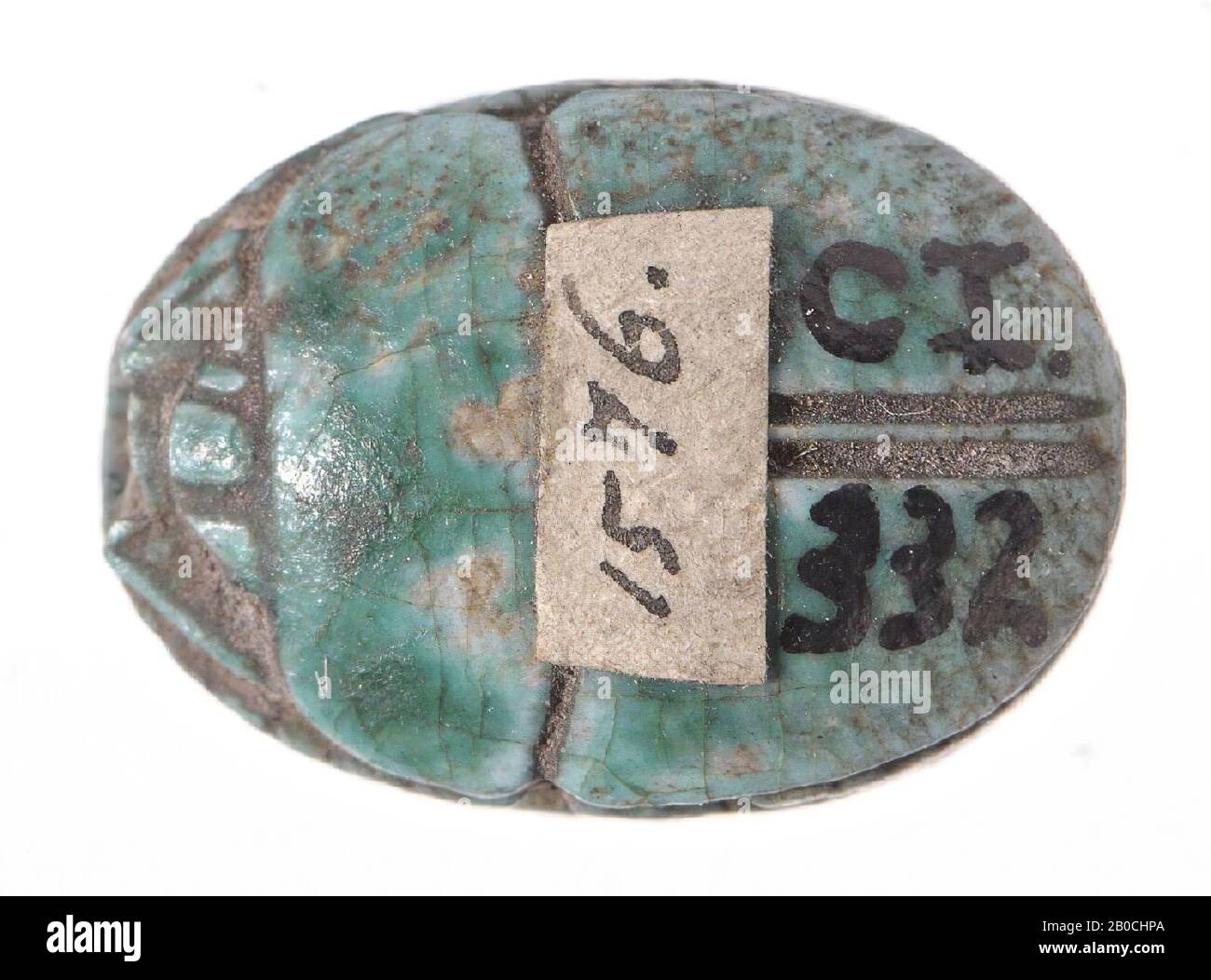 scarab, lotus flower, seal, scarab, faience, 1,6 cm, Egypt Stock Photo ...