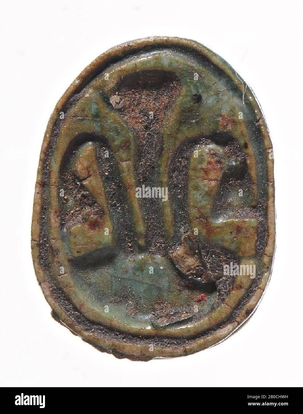 scarab, lotus motif, seal, scarab, faience, 1,3 cm, Egypt Stock Photo ...