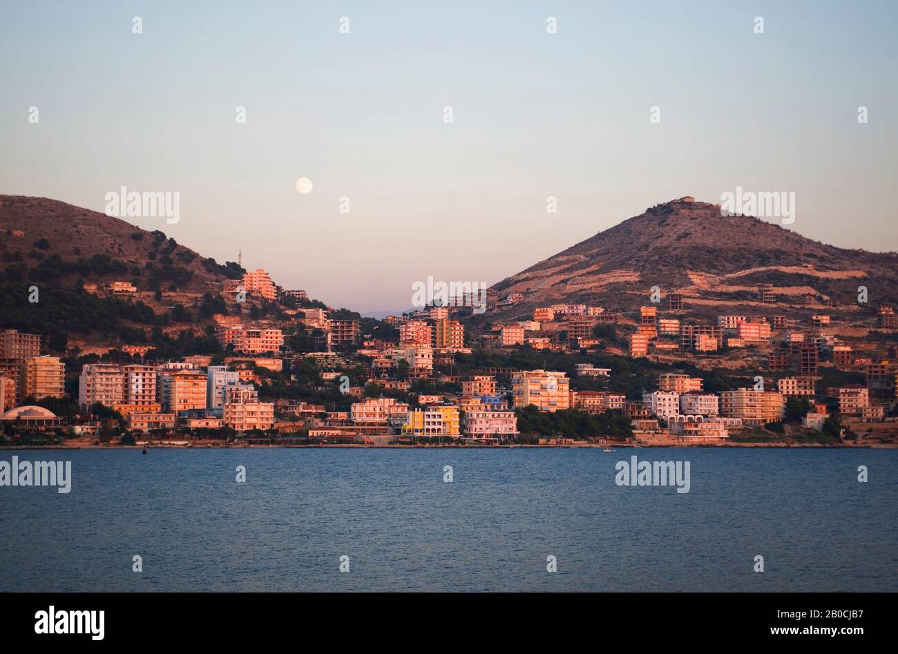 ALBANIA, VIEW OF SARANDA Stock Photo - Alamy