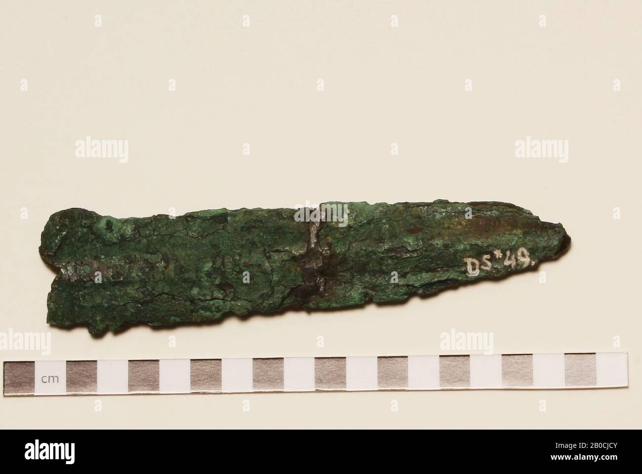 Narrow, rough, unfinished chisel, chisel, stone, flint, 2.5 x 2.6 x 15. ...