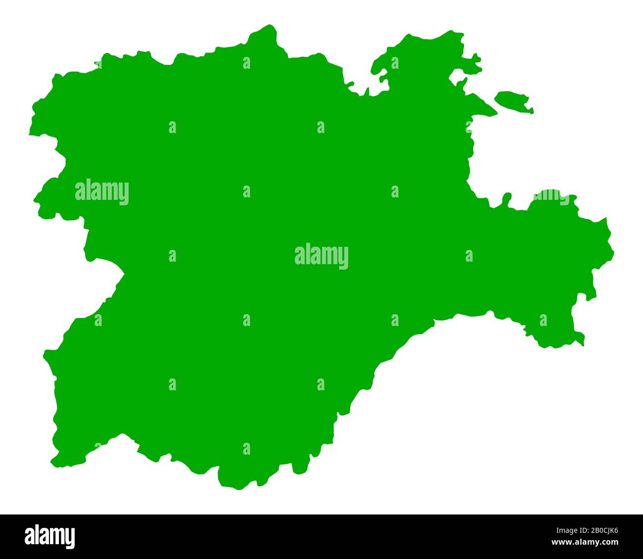Map of Castile and Leon Stock Photo - Alamy