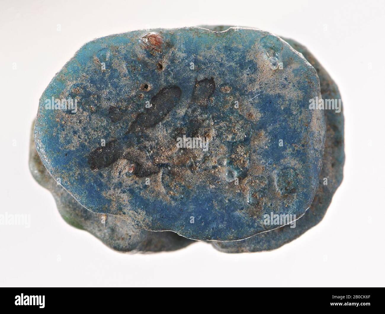 scarab, flat, seal, scarab, faience, 1.2 cm, Egypt Stock Photo - Alamy