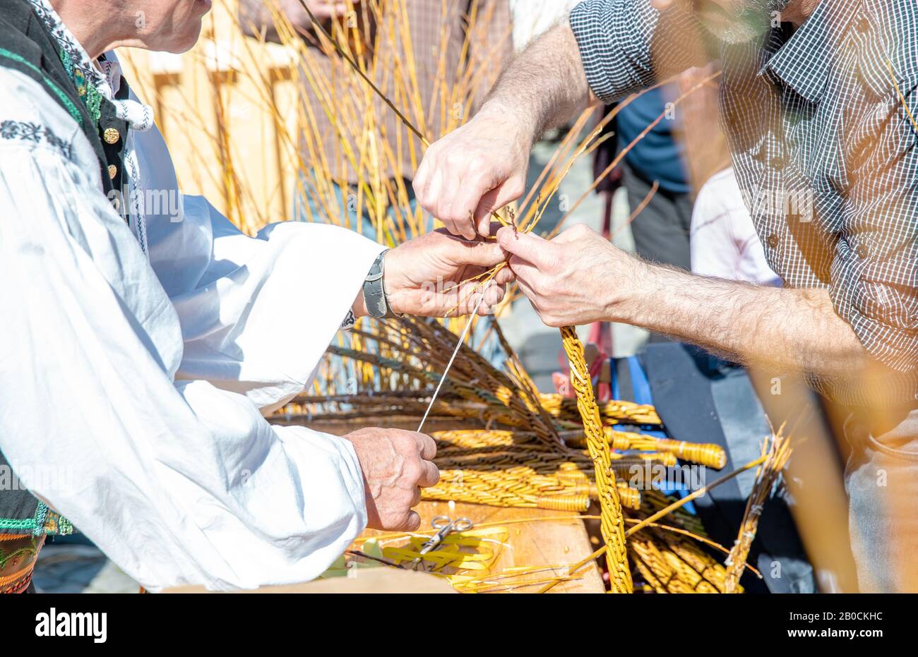 production of Easter whips on the traditional market Stock Photo - Alamy