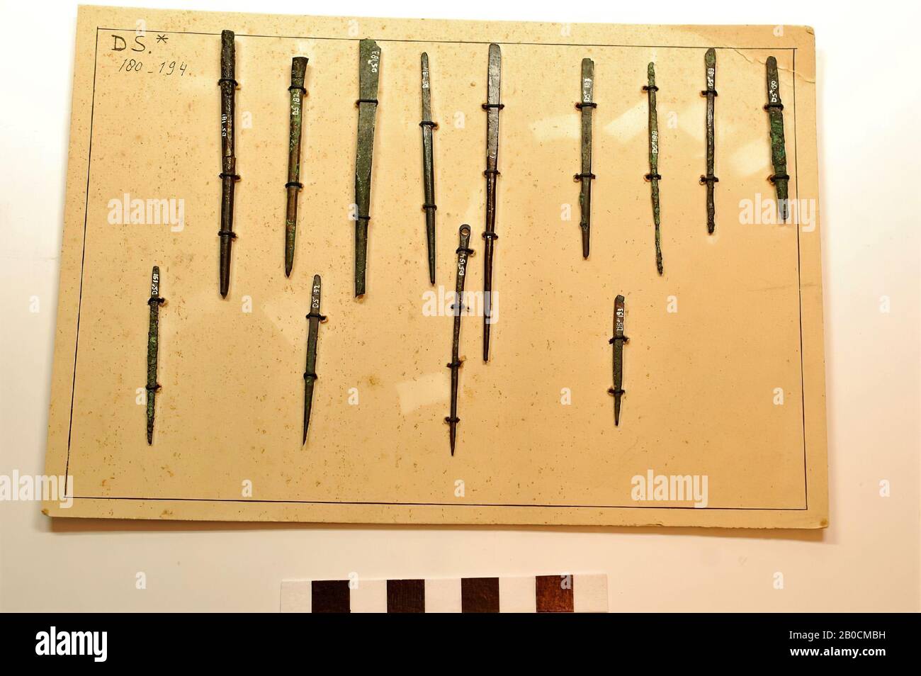 Ancient Europe, needle, metal, bronze, 8.7 x 0.4 x 0.2 cm, prehistory ...