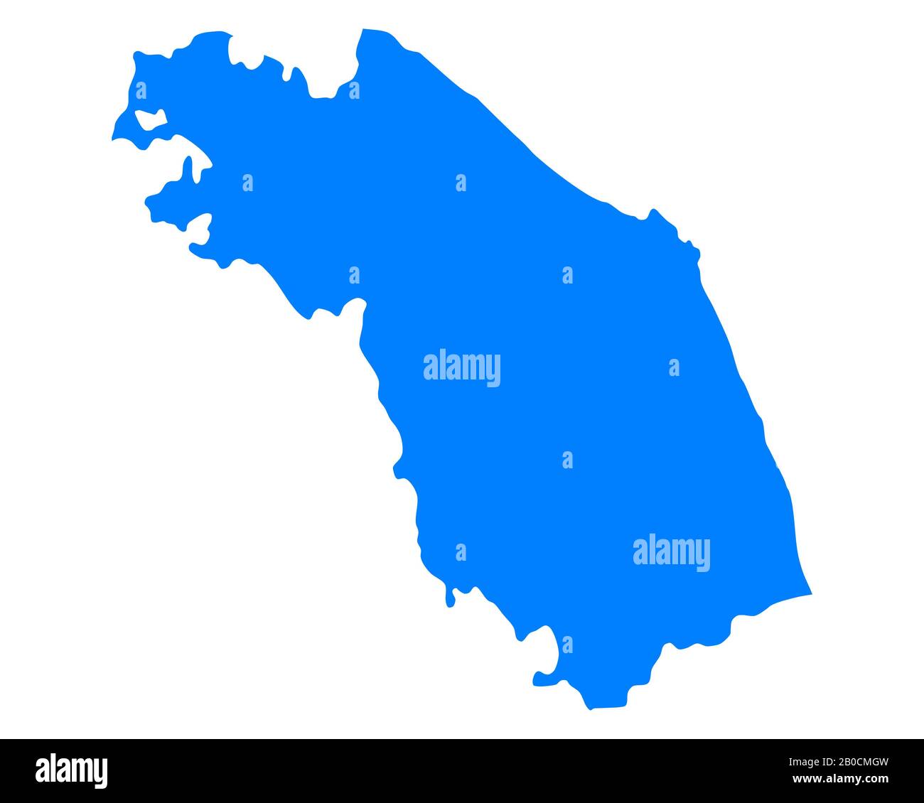 Map of Marche Stock Photo - Alamy