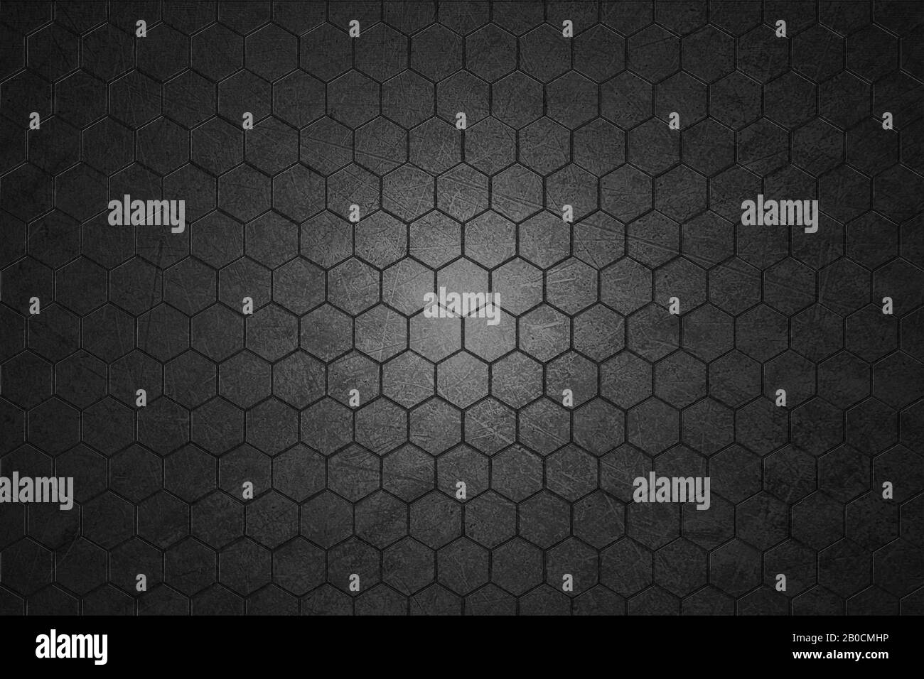 dark gray hexagon background and real texture for material design. 3d ...