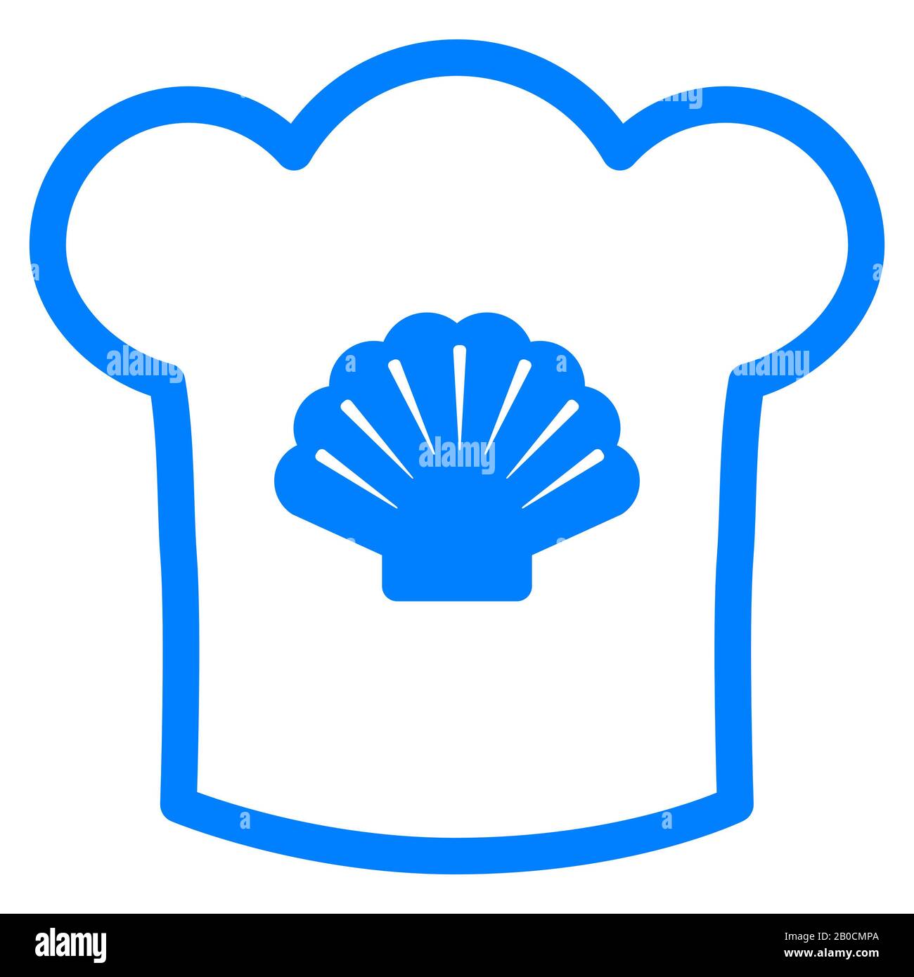 Shell and chef hat Stock Photo - Alamy