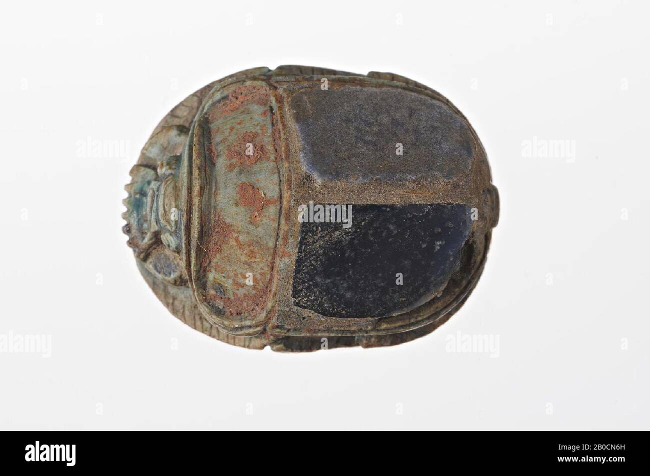 abdominal carabie, flat, seal, scarab, limestone, faience, 2,9 cm ...