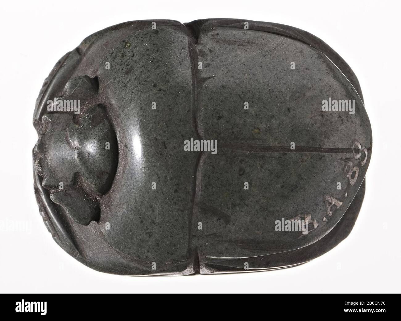 abdominal carabine, flat, seal, scarab, stone (green), 4 cm, Egypt ...