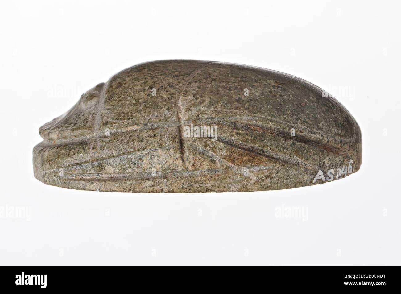 abdominal carabine, flat, seal, scarab, stone (green), 6 cm, Egypt ...