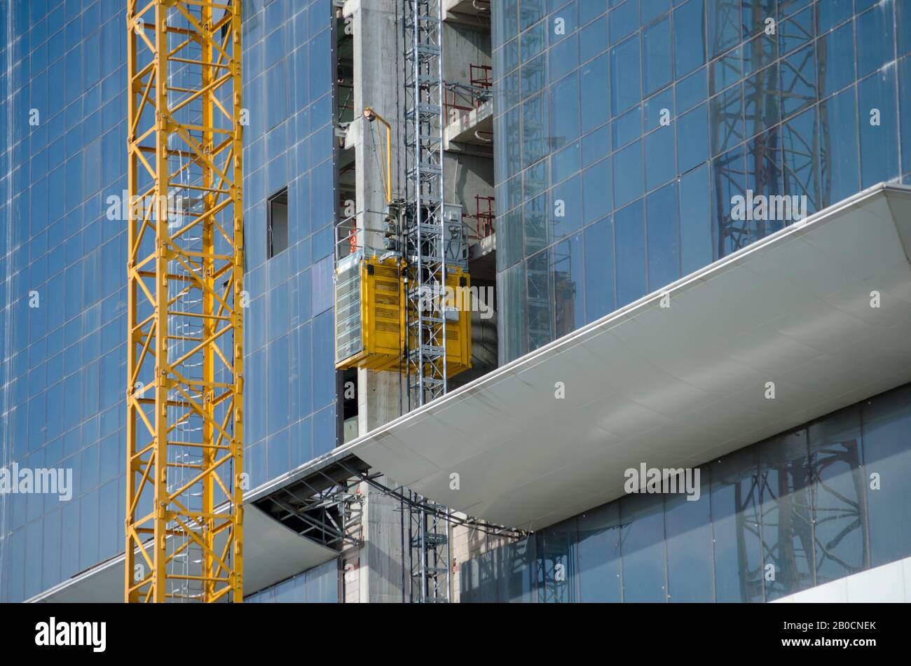 Elevator in Construction Stock Photo - Alamy