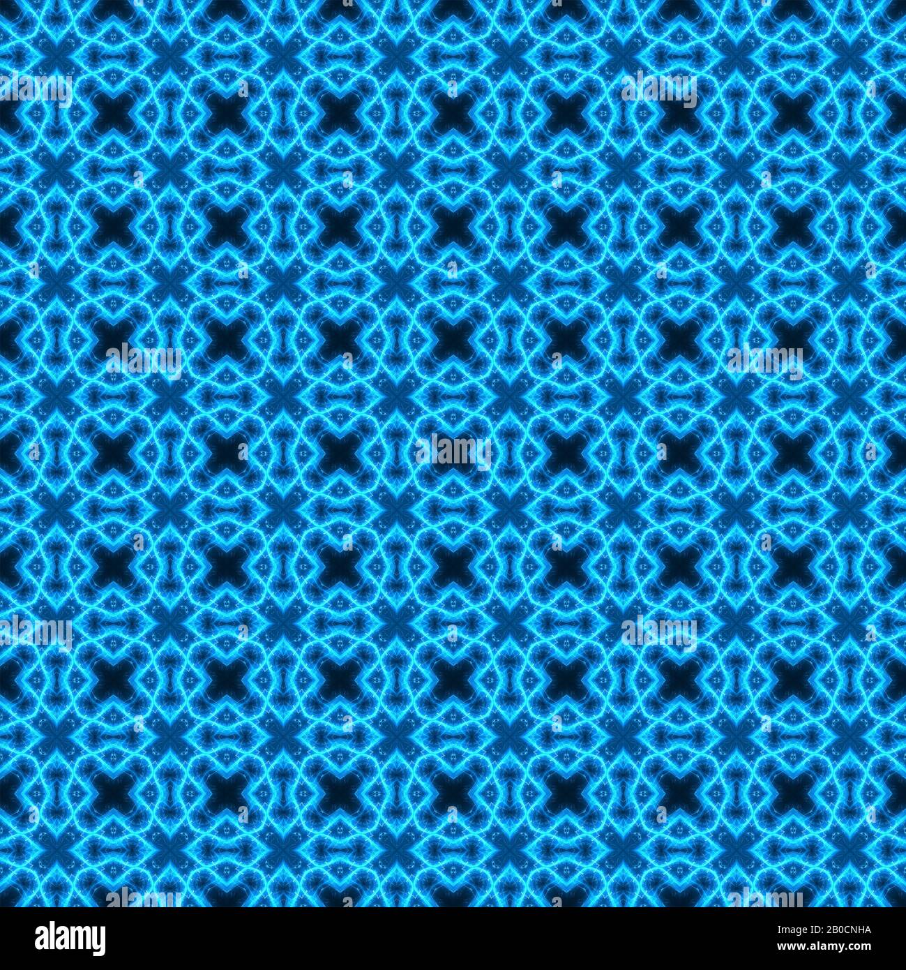 blue and black light pattern background and texture. kaleidoscope ...