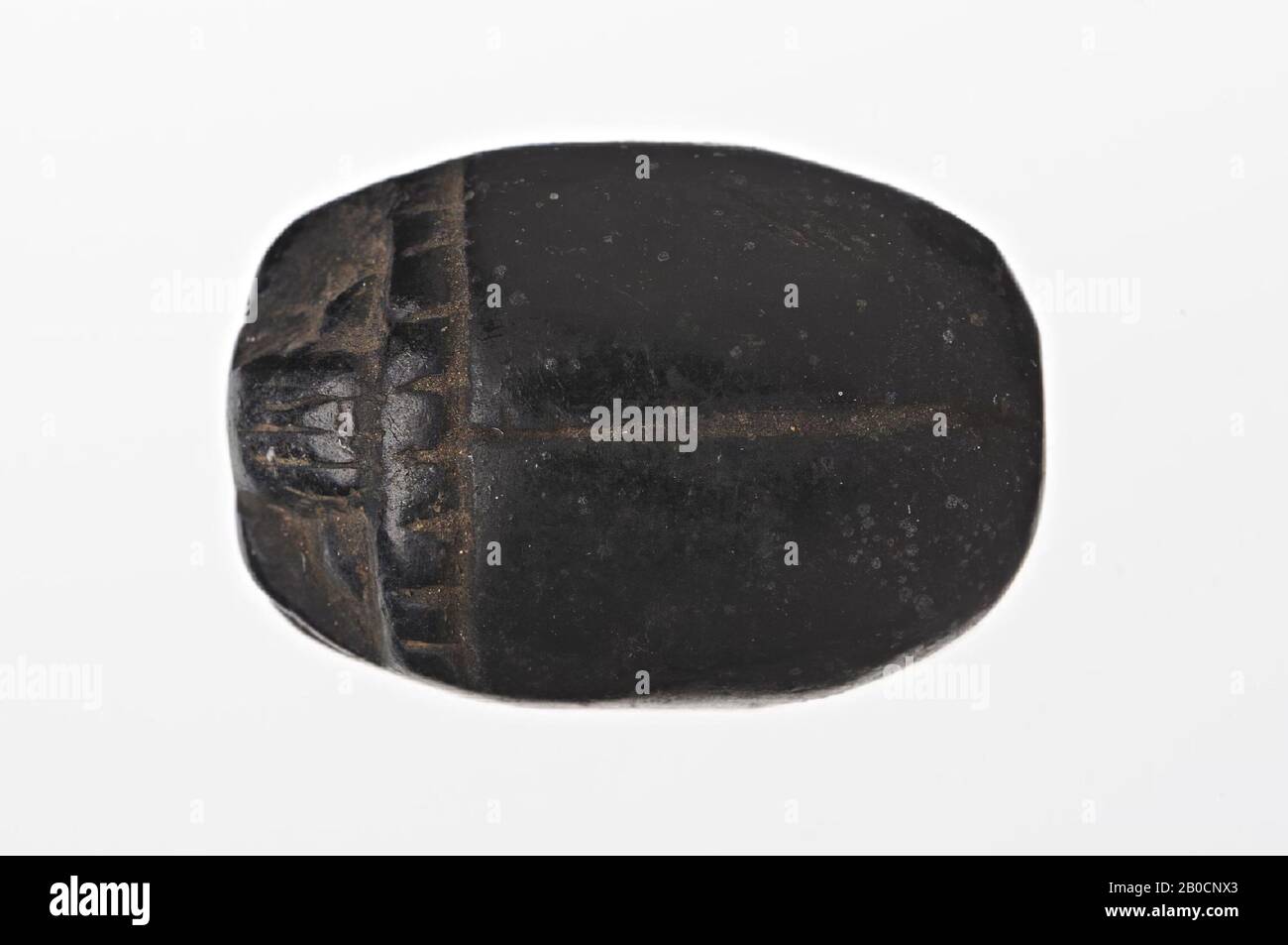 abdominal carabe, flat, seal, scarab, stone (black), 2,7 cm, Egypt ...