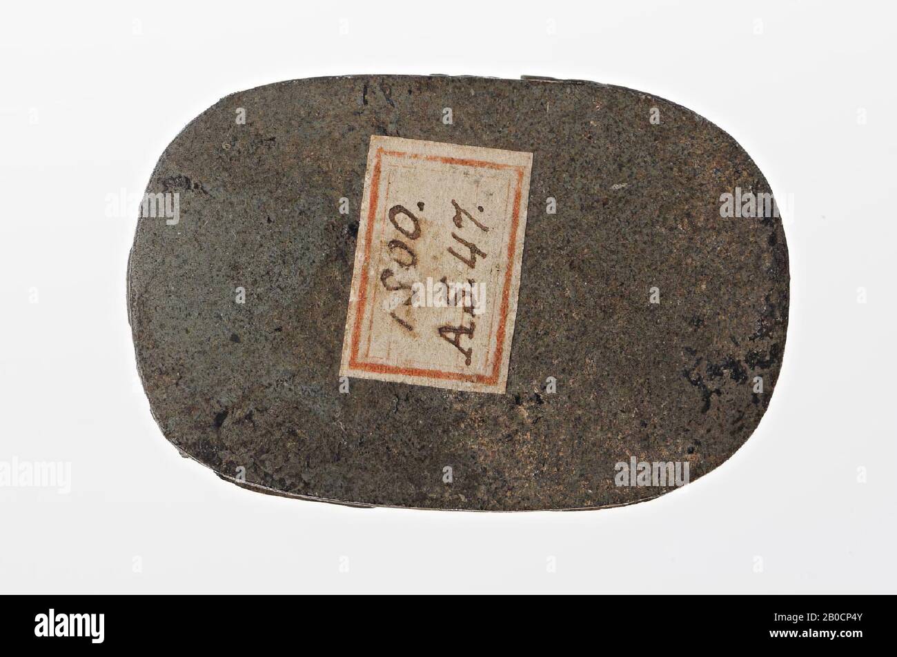 abdominal carabie, flat, seal, scarab, stone (gray), 4 cm, Egypt Stock ...