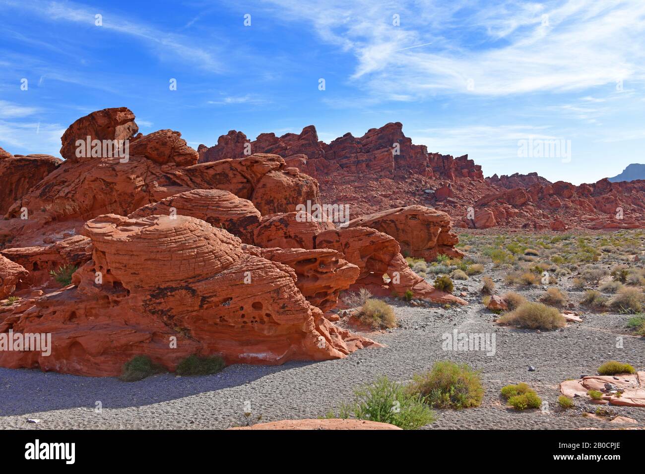 Valley of Fire State Park in the Clark County, Nevada USA. World ...