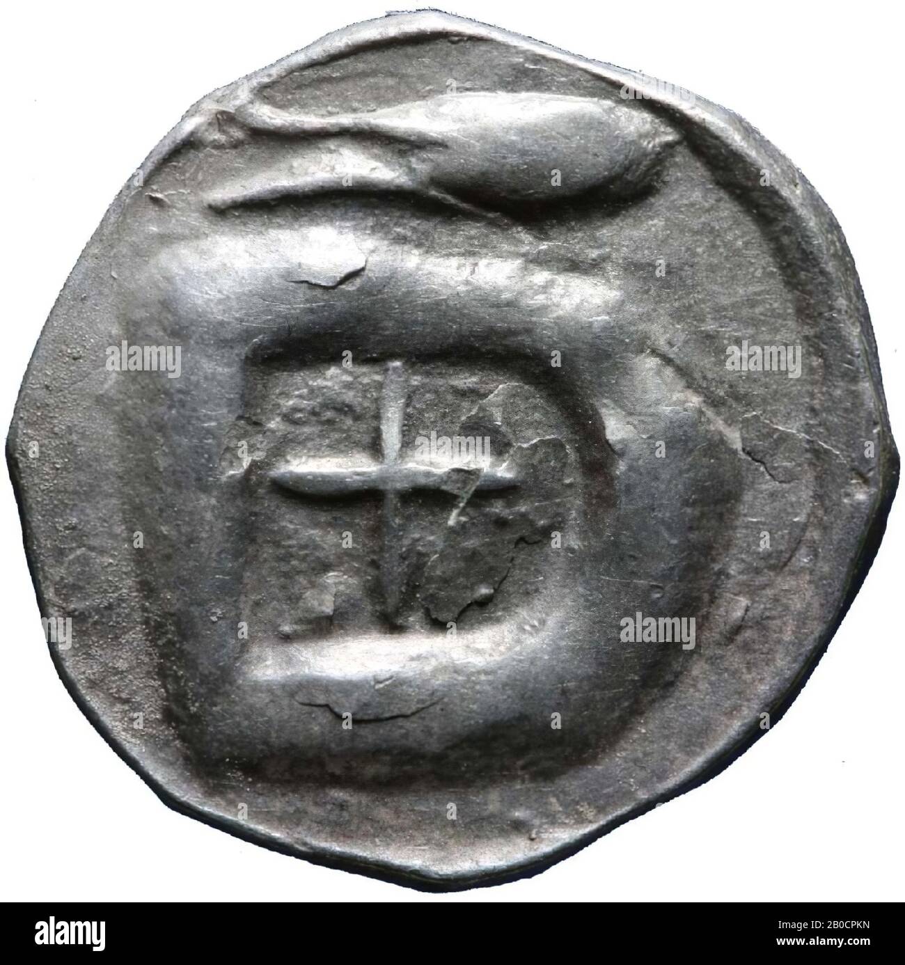 coin, French denarius, metal, silver, 1,186 g, Merovingian c. 700 after ...