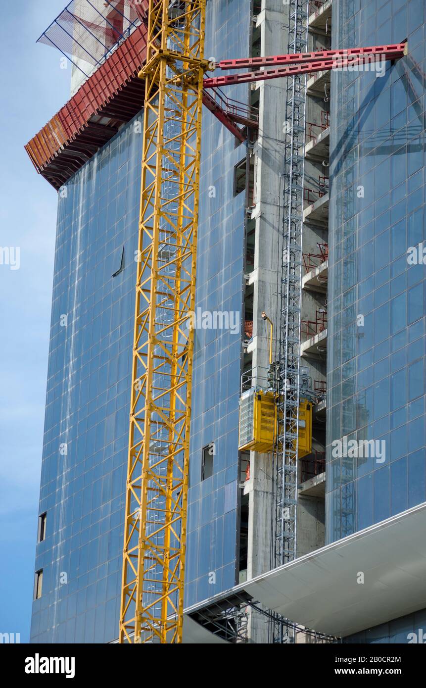 Elevator in Construction Stock Photo - Alamy