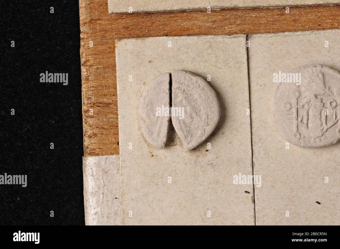 print coin, plaster, Netherlands, unknown, unknown, unknown Stock Photo ...