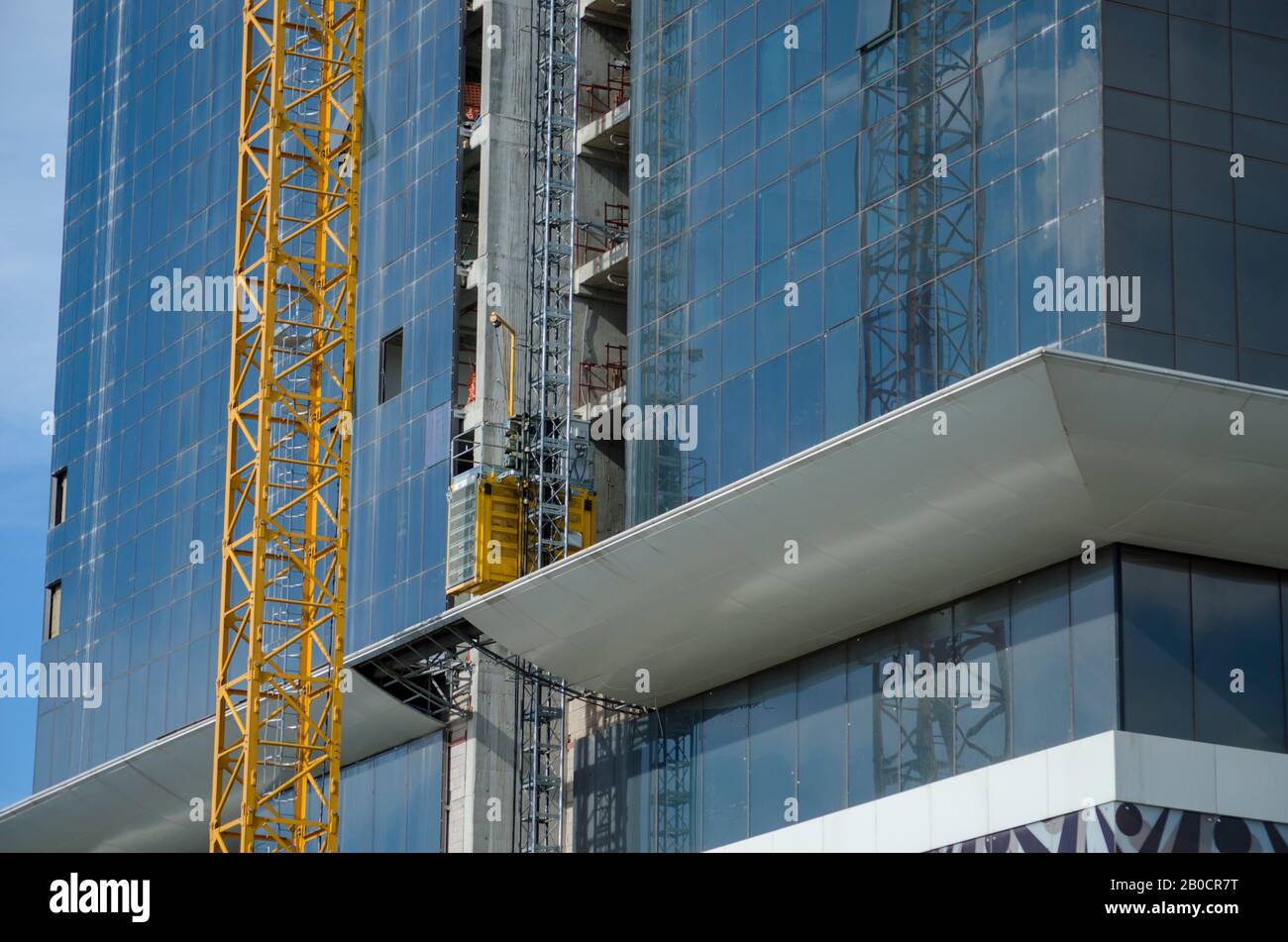 Elevator in Construction Stock Photo - Alamy