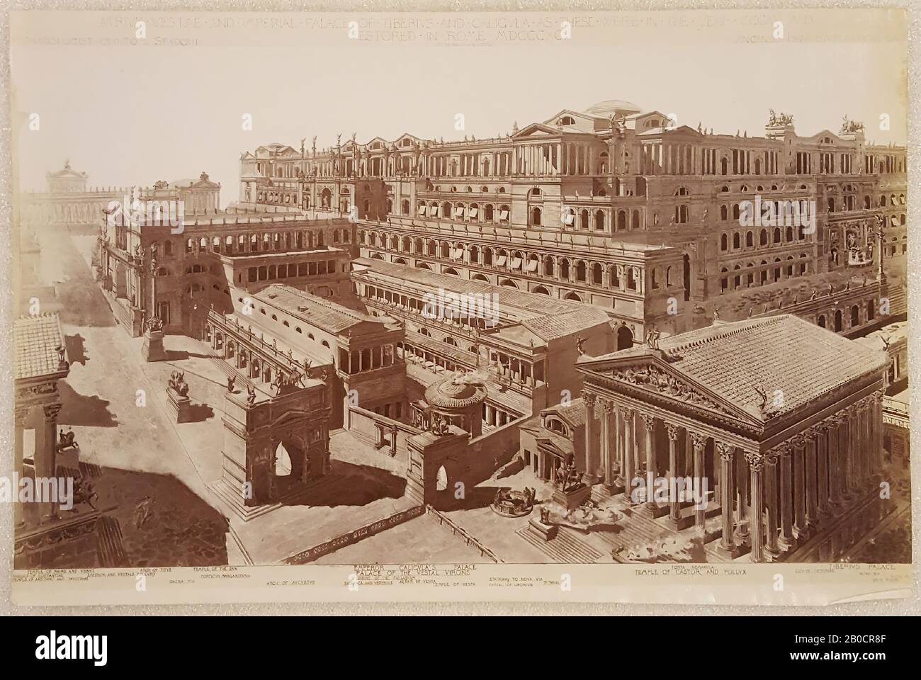 Reconstruction of the Forum Romanum in Rome, made by O.L. Spadoni and V ...
