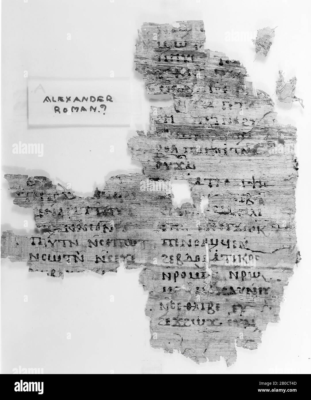 Egypt, manuscript, Coptic, Sahidi, papyrus, Coptic Period, Egypt Stock ...