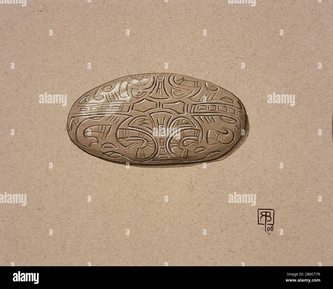 Drawing of a turtle fibula from Dorestad (WD 771.2.38), by Roel Bakker ...