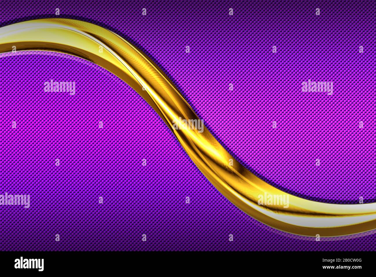 purple carbon fiber and gold curve chromium frame. metal background and ...