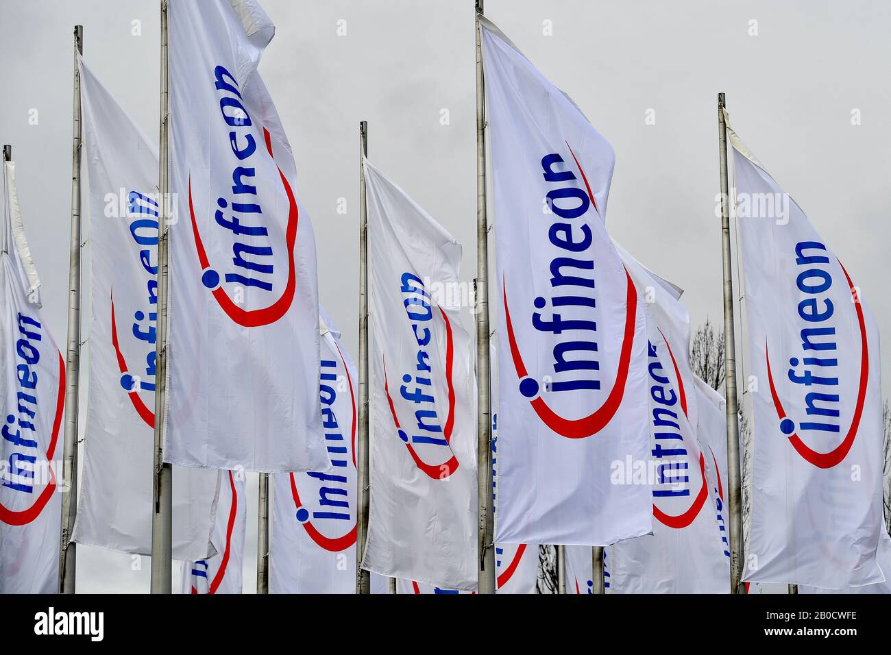 Border motif, feature: flags, flags, INFINEON Technologies AG Annual ...