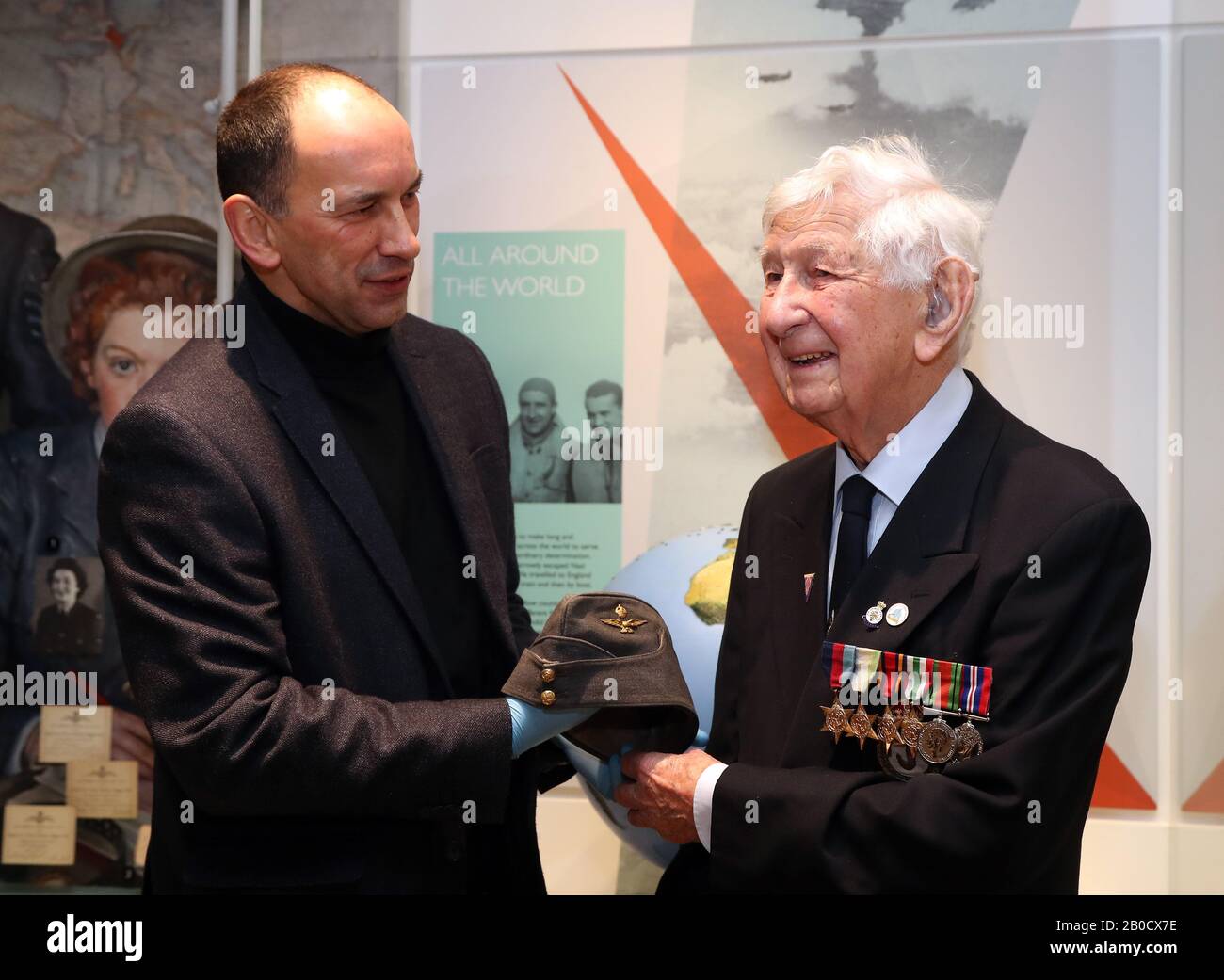 World War Two veteran Peter Lemon, a Wireless Operator Air Gunner and ...