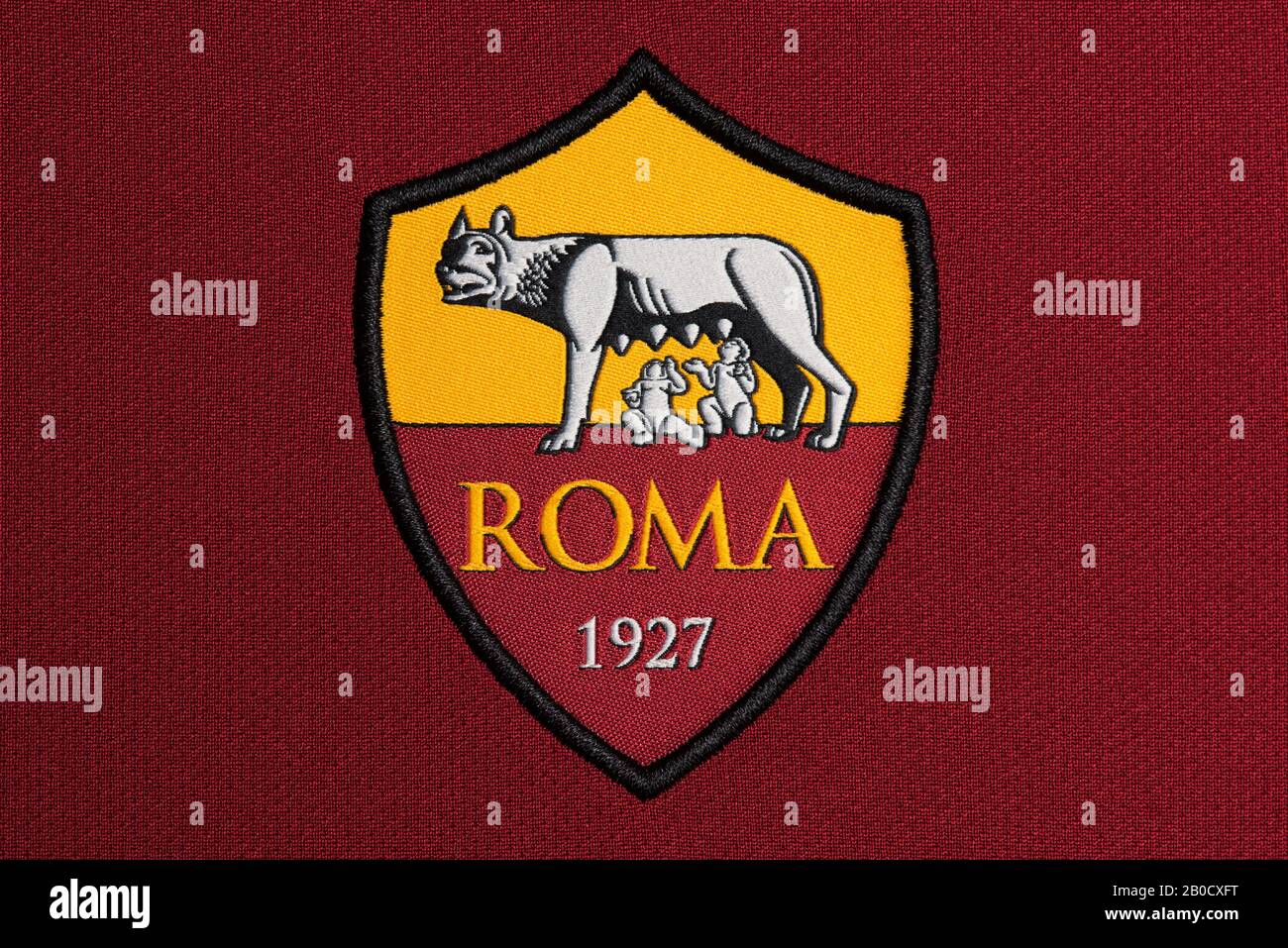 Rome soccer team logo hi-res stock photography and images - Alamy