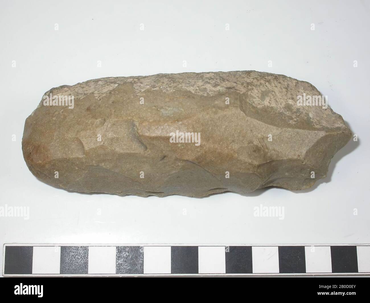 Cortex of the flint is present on about half of the surface of the ...