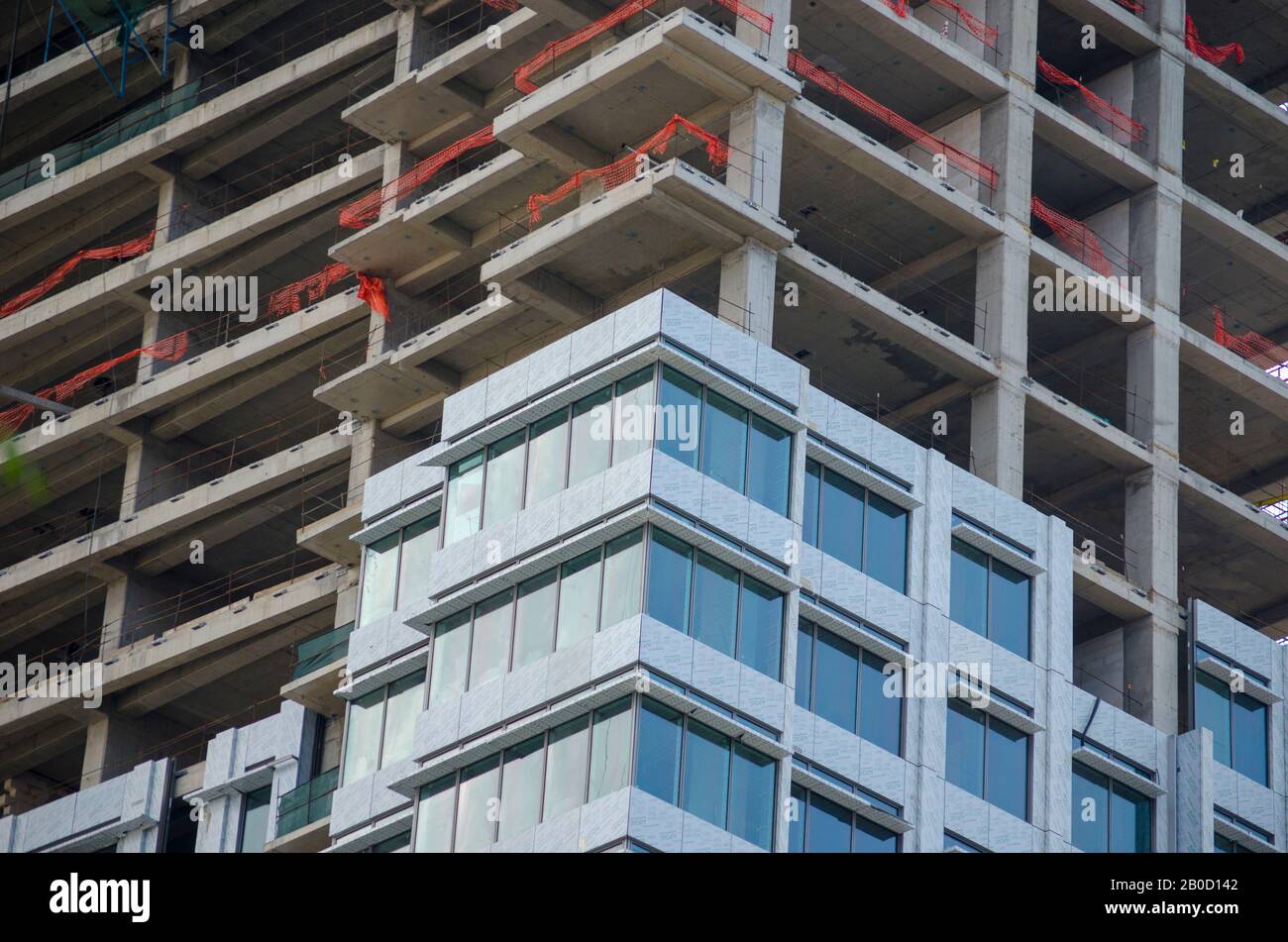 Construction of the Big Building Stock Photo - Alamy