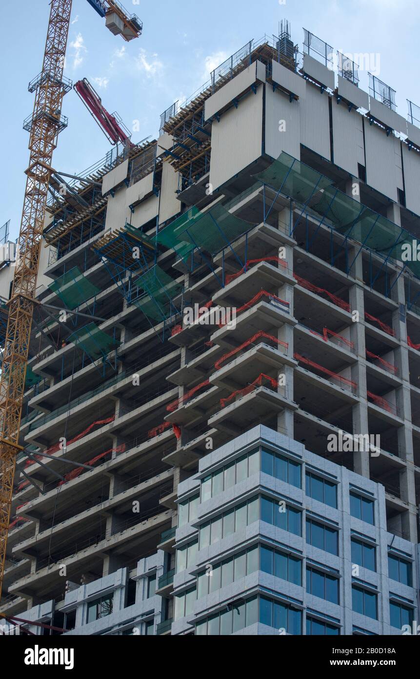 Construction of the Big Building Stock Photo - Alamy