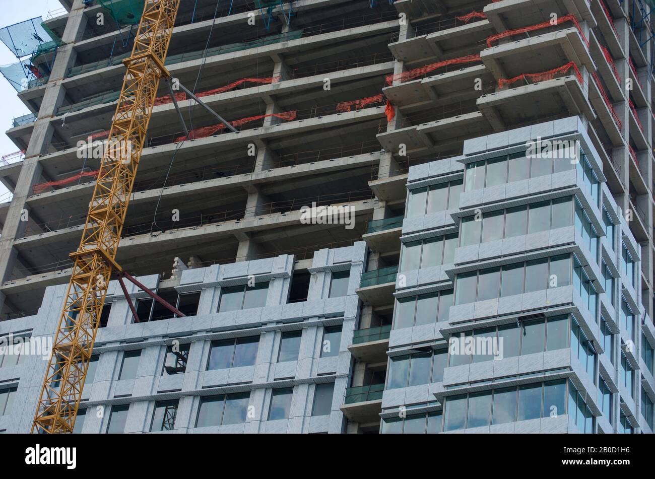 Construction of the Big Building Stock Photo - Alamy