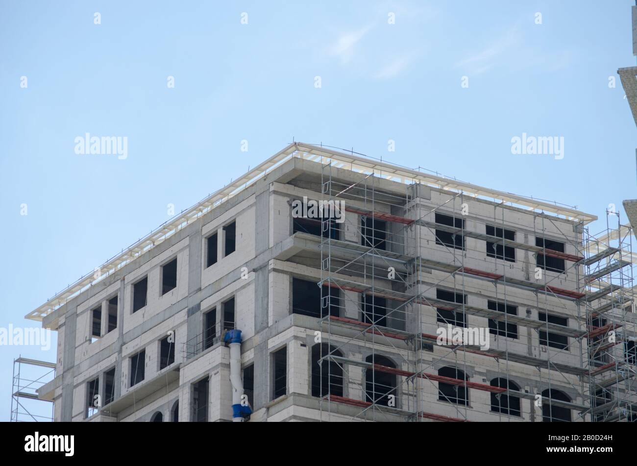 Construction of the Big Building Stock Photo - Alamy