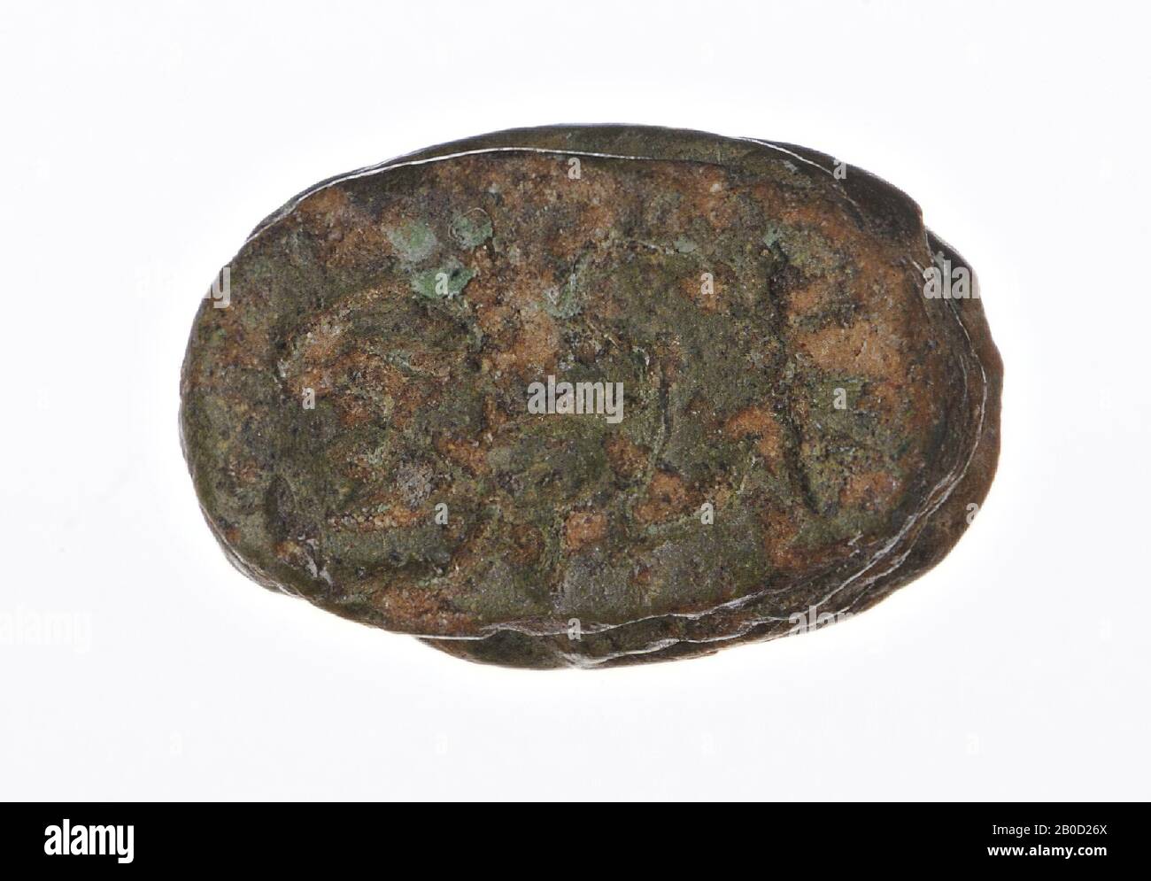 Vz: scarab, scarab, faience, Color: blue-green and orange, Shape ...