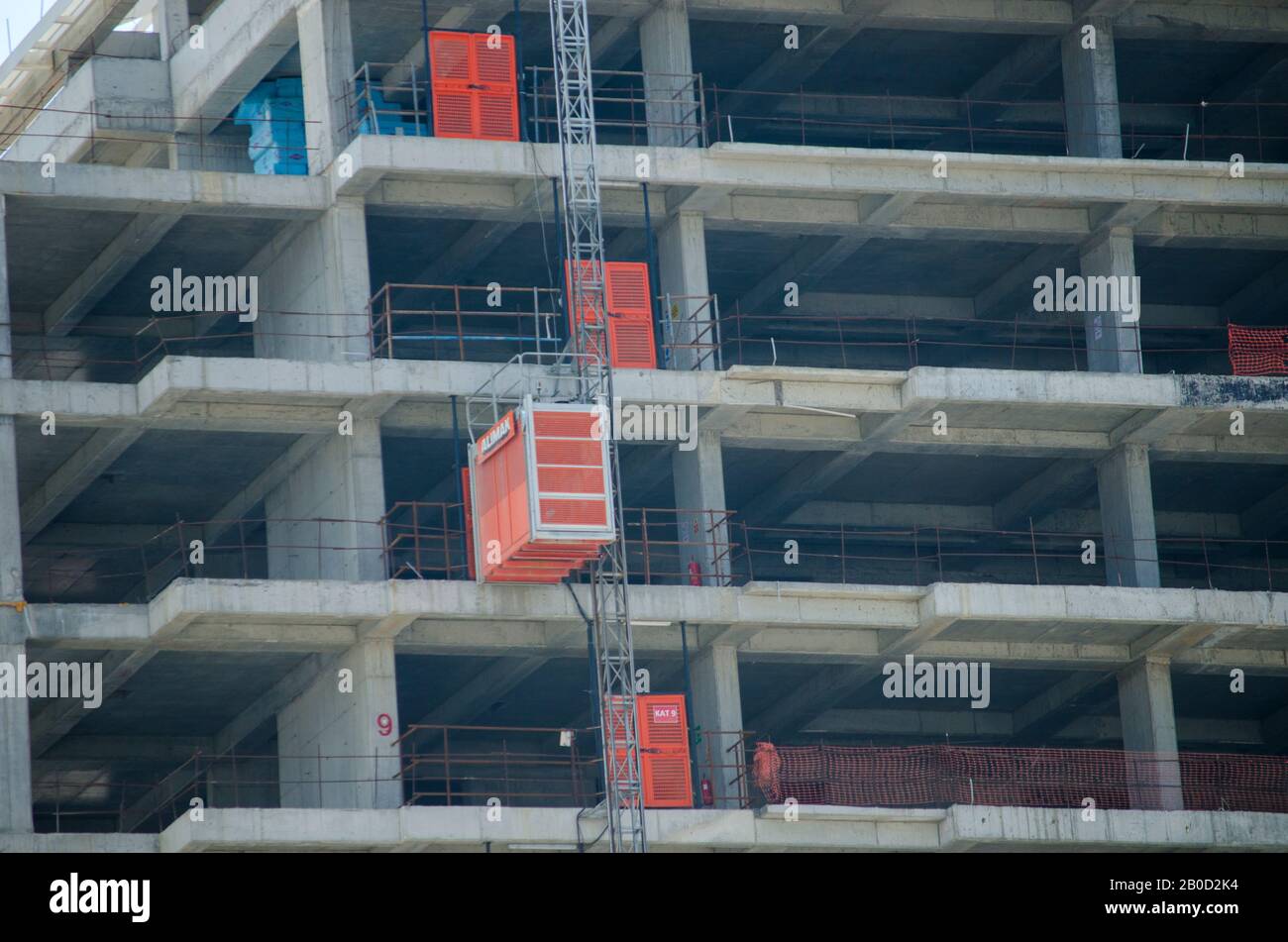 Construction of the Big Building Stock Photo - Alamy